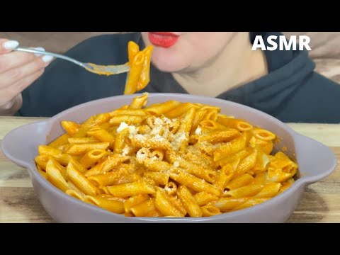 ASMR CHEESY CREAMY PENNE PASTA MUKBANG 먹방 موكبانغ (No Talking) EATING ...