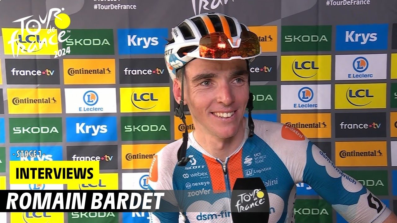 Post-race interview - Romain Bardet - Stage 1 - Tour de France 2024 ...