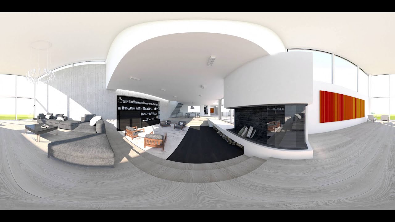 4k modern house 360 video - YouTube