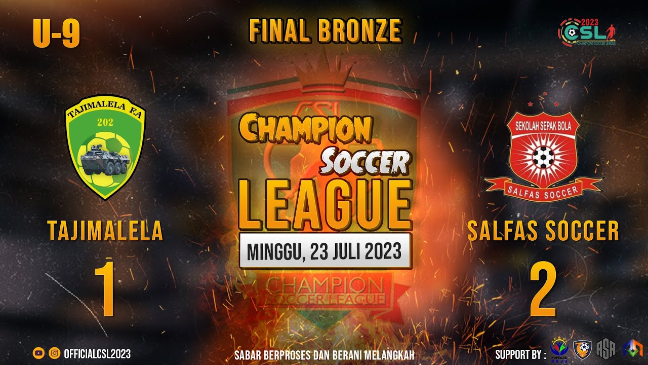 CSL 2023 U-9 FINAL BRONZE | TAJIMALELA 1 - 2 SALFAS SOCCER - YouTube