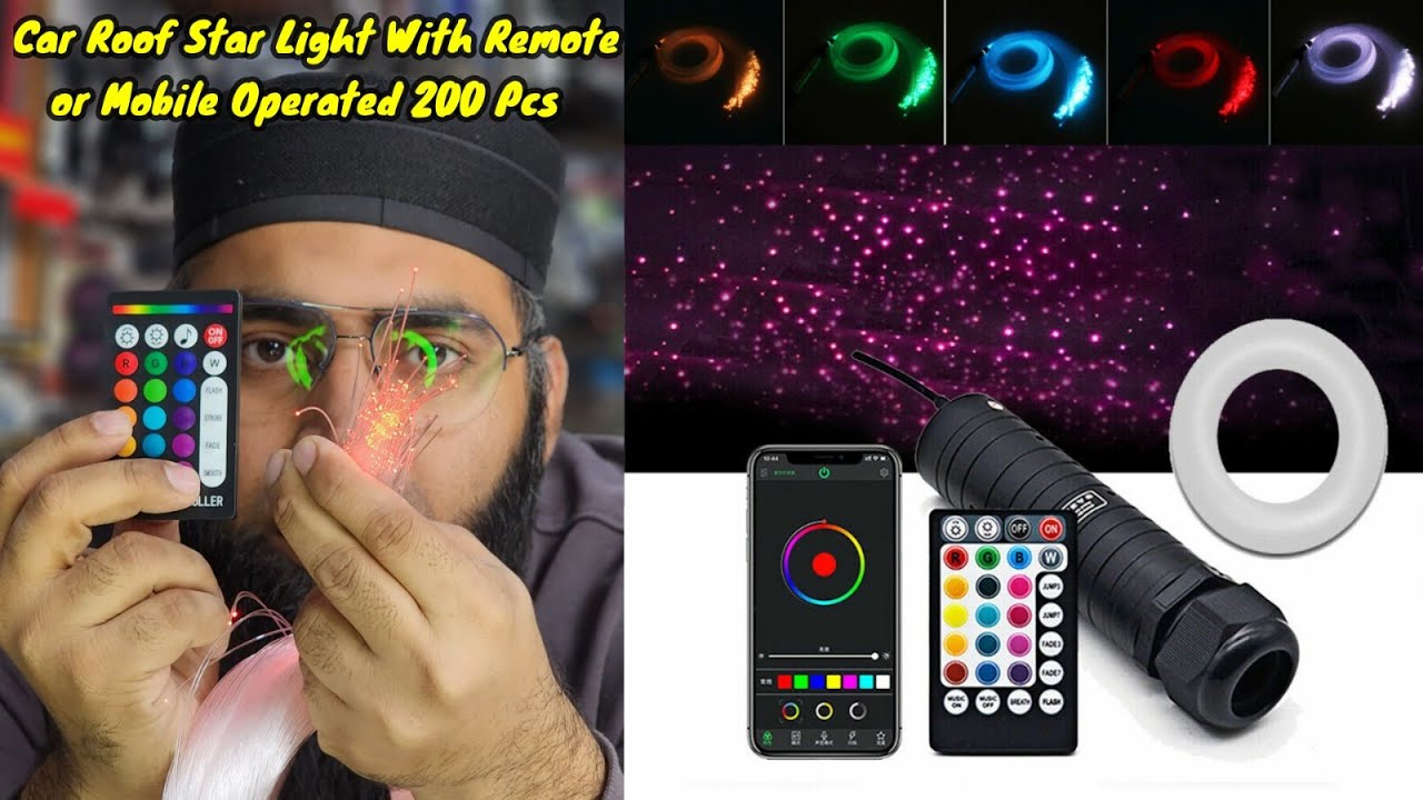 Car Roof Star Light Fiber Optic Star Light With Remote or Mobile ...