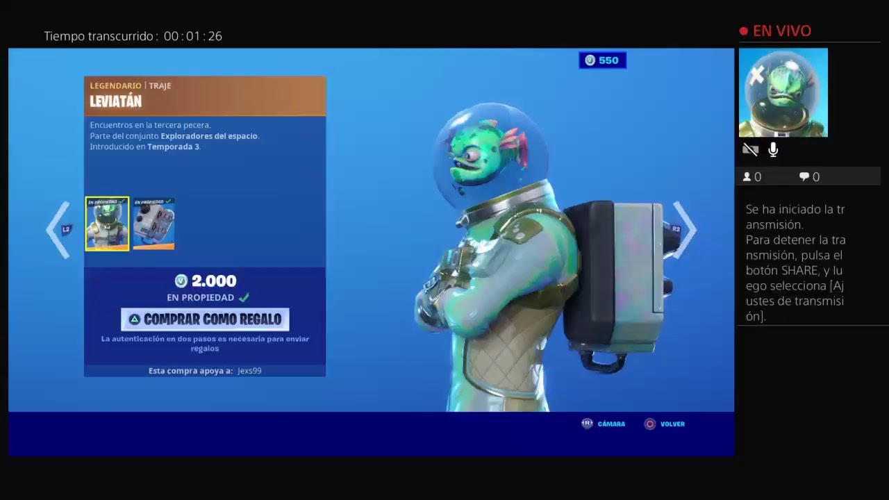 DIRECTO: VUELVE LA SKIN LEVIATAN A FORTNITE!! - YouTube