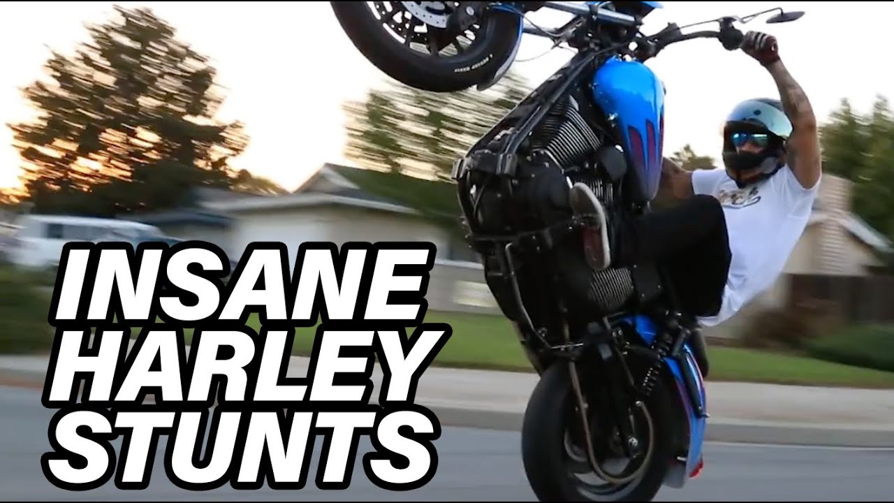 INSANE Harley Stunts - YouTube