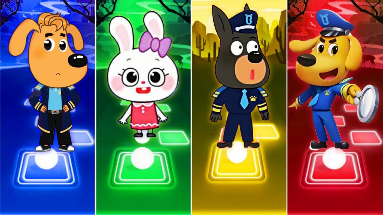 Sheriff Labrador 🆚 Little Rabbit 🆚 Police Officer 🆚 Sheriff Labrador 🎶 ...