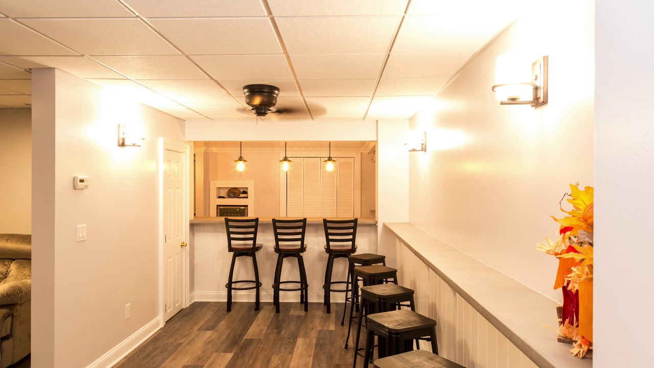 Simple and Sleek Home Bar - YouTube