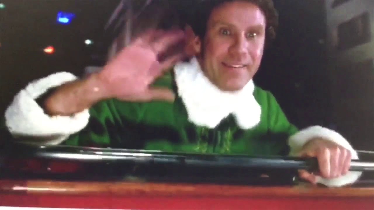 Buddy the Elf on the Sleigh Scene - YouTube