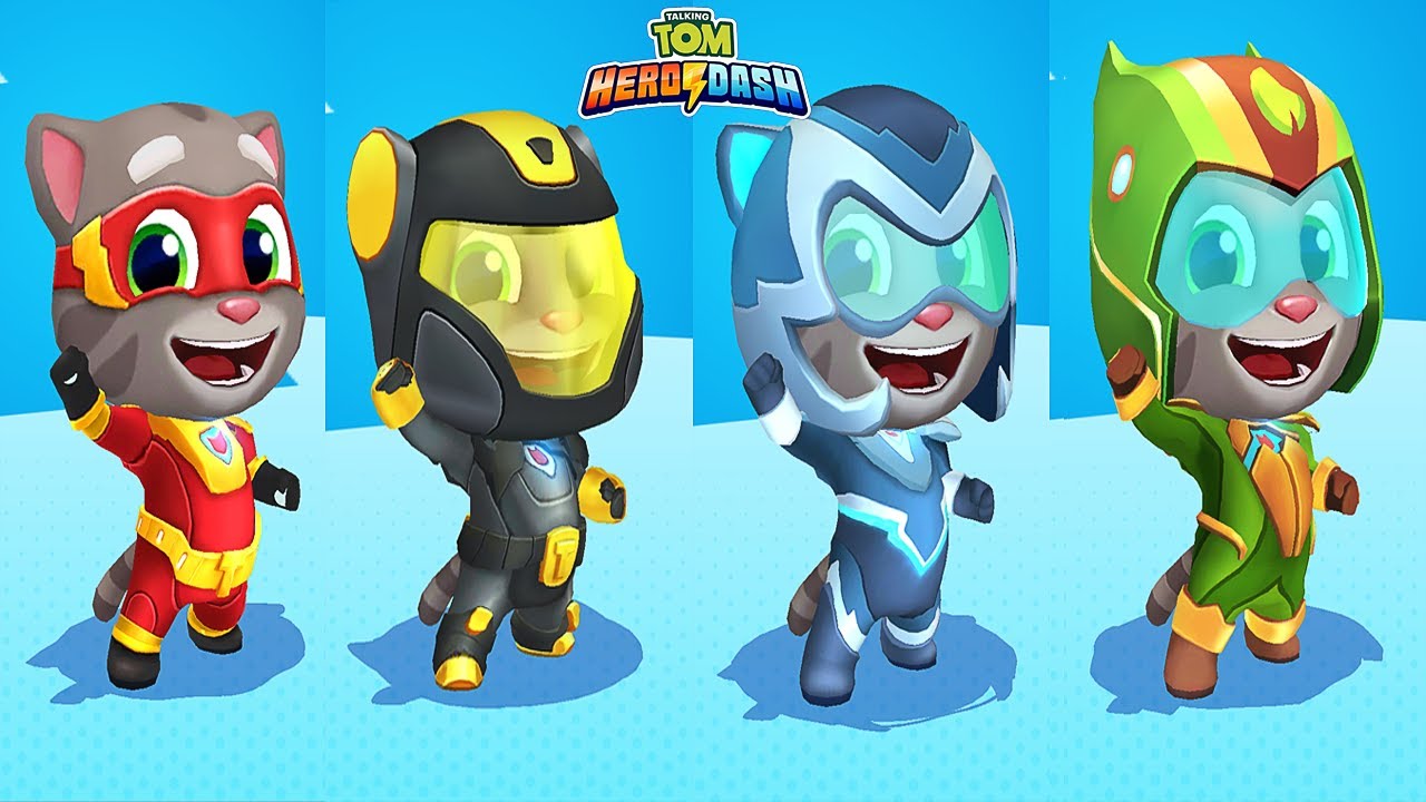 Talking Tom Hero Dash - All Superheroes Tom's Save The World By Outfit7 ...