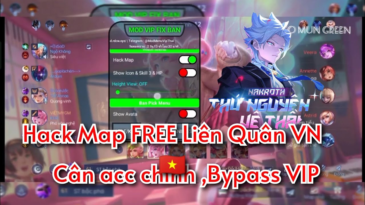 Hack Map Liên Quân Free cân acc 9 ,Bypass VIP 😎 - YouTube