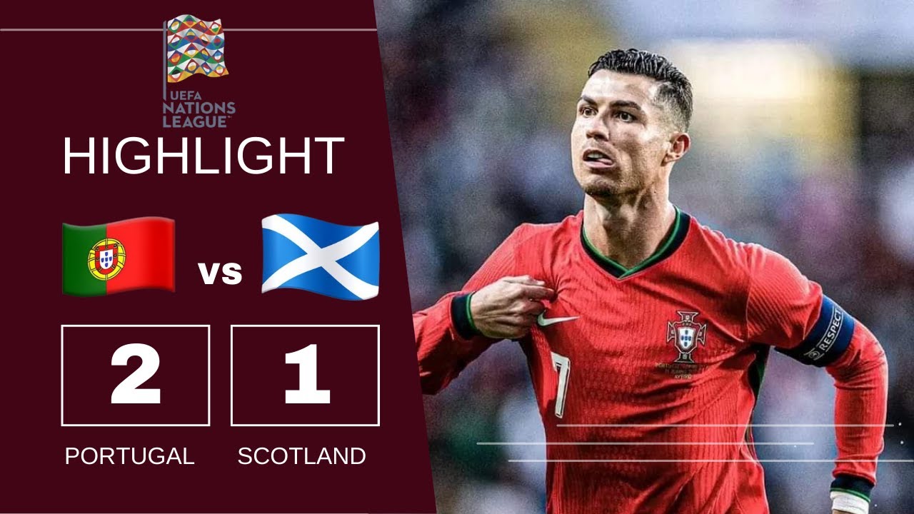 Portugal Vs Scotland 2-1 Match Highlight | Ronaldo Goal | 2024 - YouTube