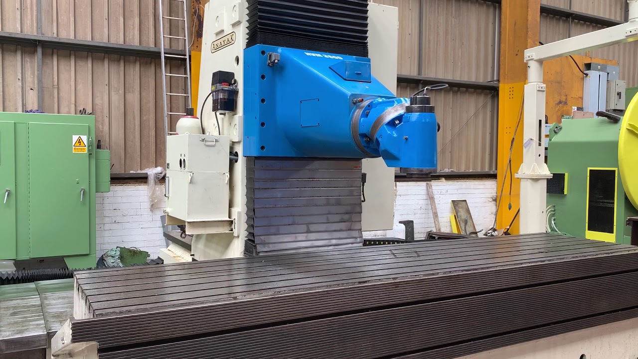 Anayak CNC Travelling Column Bed Mill - YouTube