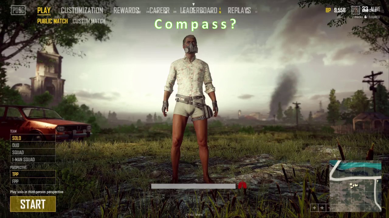 PUBG UI Error - Minimap on Main Menu - YouTube