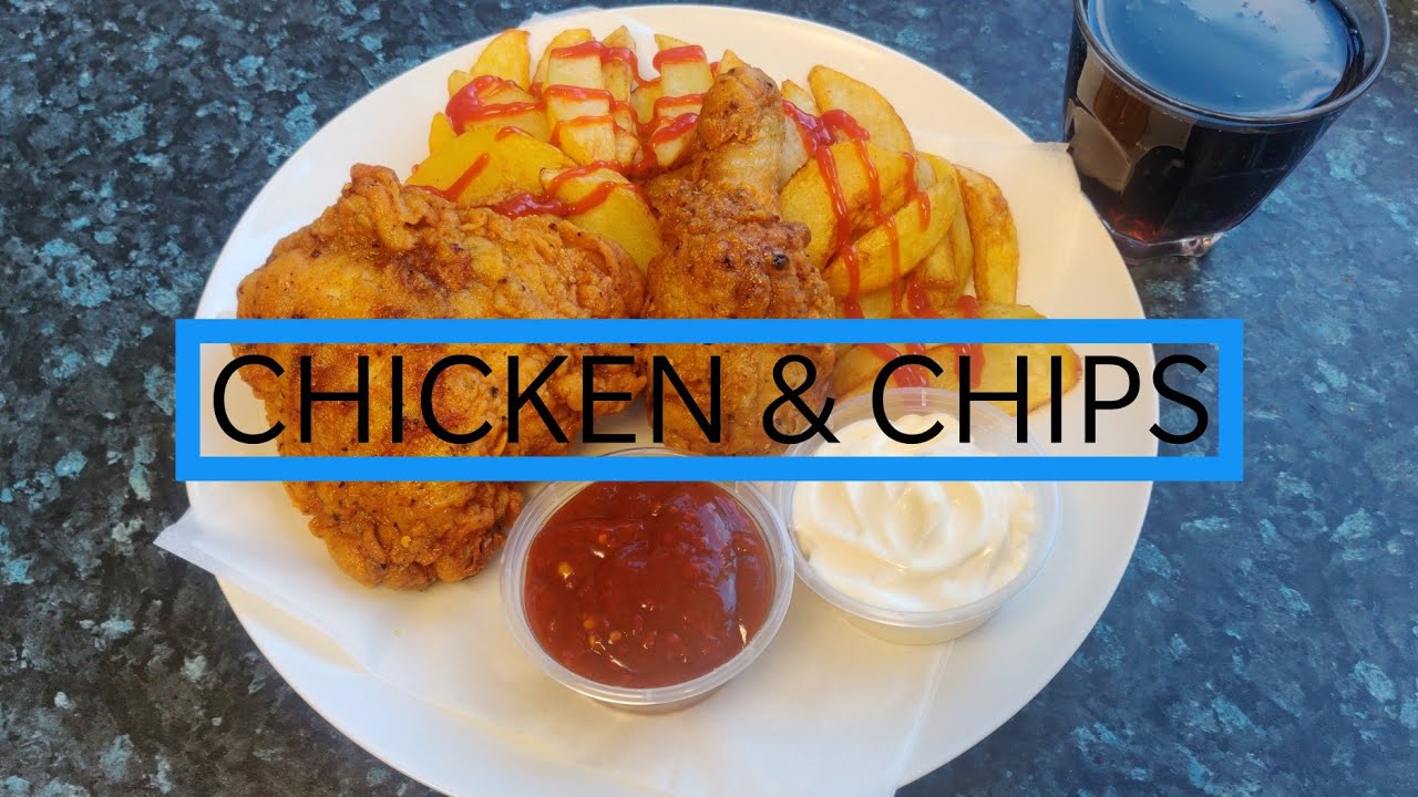 Homemade Chicken & Chips | Best Fried Chicken | Easy Quick Simple Halal ...