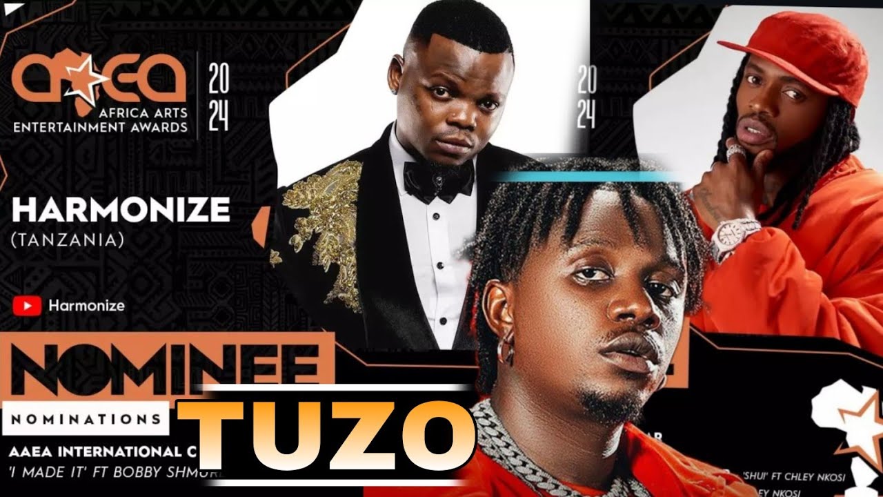 HARMONIZE, DIAMOND na RAYVANNY wakimbiza kwenye tuzo hizi Africa - YouTube