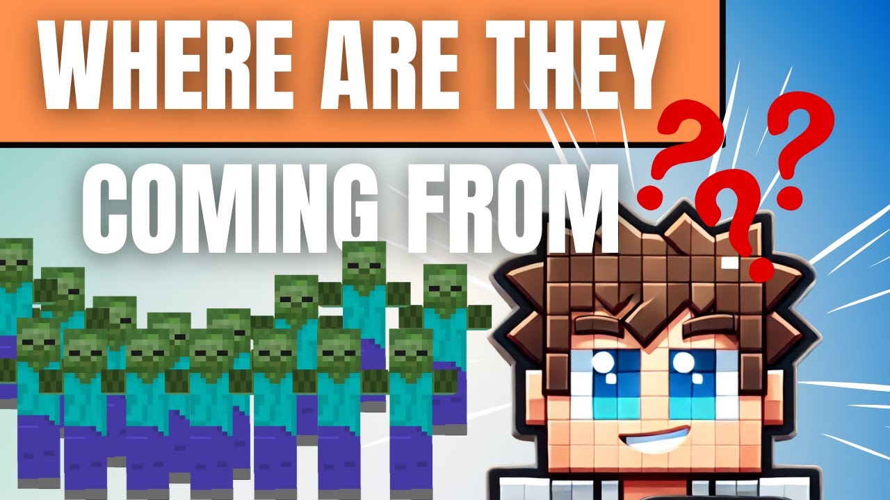 I BUILT A CASTLE GATE to DEFEND My Village! MOB SPAWNERS & ZOMBIE ...