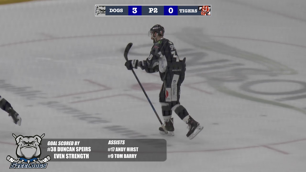 SteeldogsTV: Sheffield Steeldogs vs Telford Tigers January 5th 2019 ...