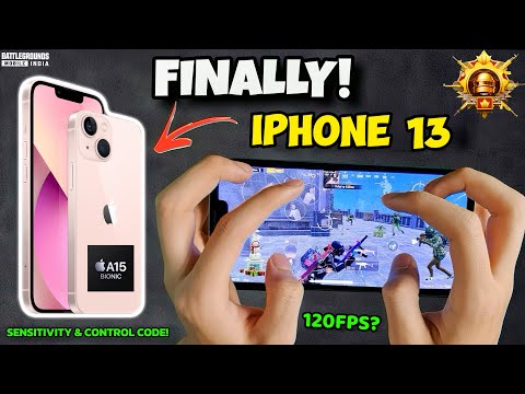 iPhone 13 Unboxing + BGMI/PUBG Mobile Test 🔥 | 120FPS Handcam Gameplay 😱 + Best Sensitivity 🤯
