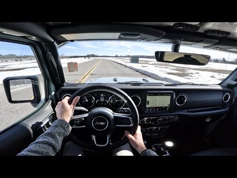 2023 Jeep Wrangler Sahara 4Xe | POV Walkaround and Test Drive ASMR