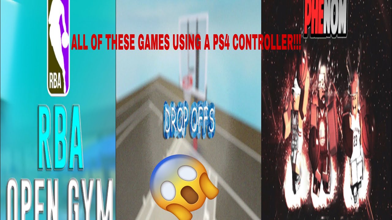 Playing roblox basketball games on a PS4 controller!!! - YouTube