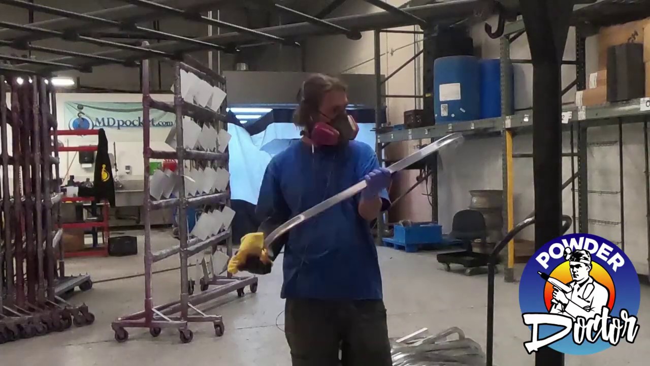Timelapse - Commercial Powder Coating Job - YouTube