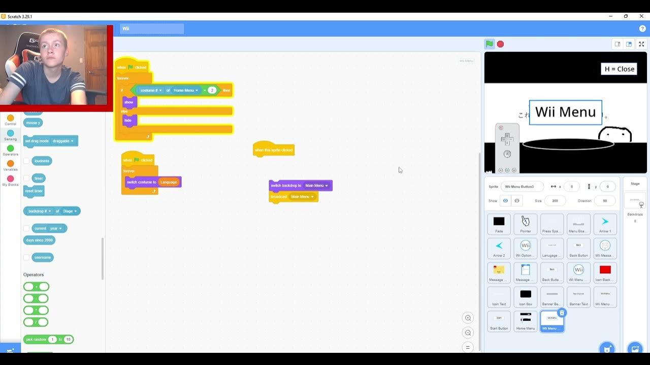 How To Make A Wii In Scratch | Part 5: Home Menu - YouTube