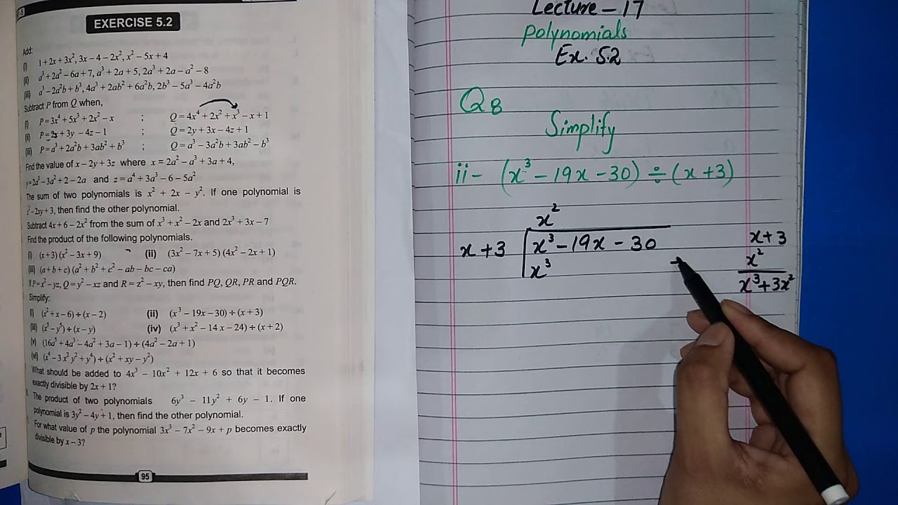 Class 8 Math Lecture 17 Unit 5 Exercise 5 2 Polynomials YouTube class-8-math-lecture-17-unit-5-exercise-5-2-polynomials-youtube