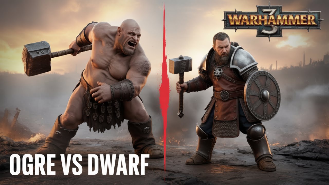 Ogres vs Dwarves | Warhammer 3 Ogre Kingdoms - YouTube