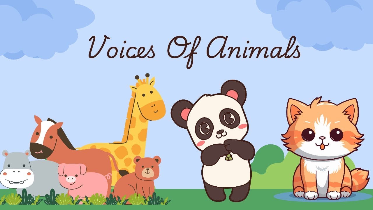 Different Animals Voices For Kids To Learn. - YouTube