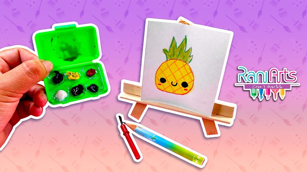 Set de arte Miniatura, adorable - Miniature Art set DIY EASY 🎨🖼 - YouTube
