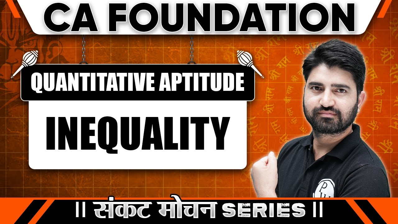 Quantitative Aptitude: Equations | Sankat Mochan Series | CA Foundation - YouTube