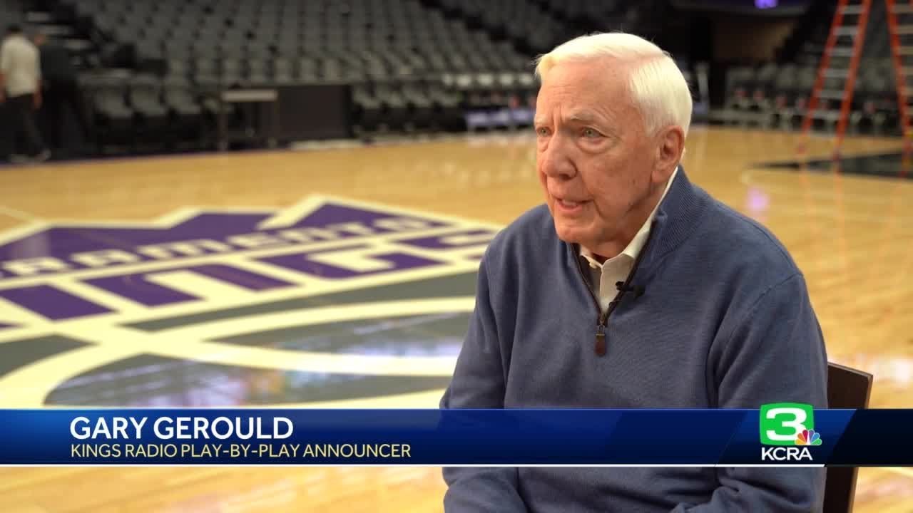 Sacramento Kings radio announcer Gary Gerould calls 3,000th game - YouTube