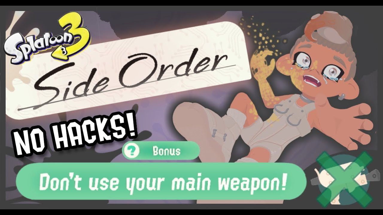 NO WEAPONS No Hacks Run! Splatoon 3 Side Order - YouTube
