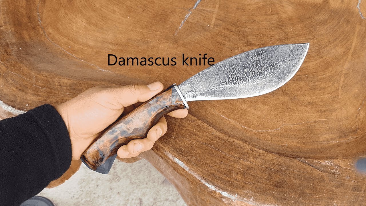 Make a 90 layered damascus knife. - YouTube