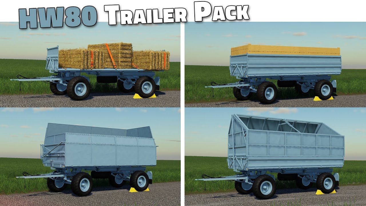 FS19 | HW80 Trailer Pack - review - YouTube