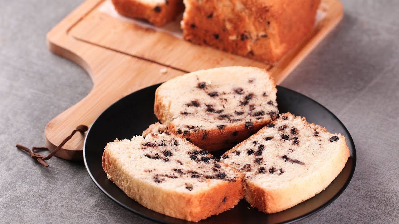 CHOCOLATE CHIPS TEA CAKE RECIPE WITHOUT OVEN I EGGLESS POUND CAKE TEA TIME RECIPE - YouTube