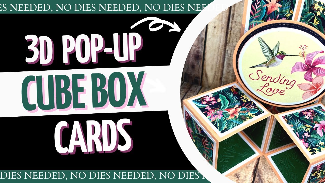 3D POP-UP CUBE Box Card | Different from before! - YouTube