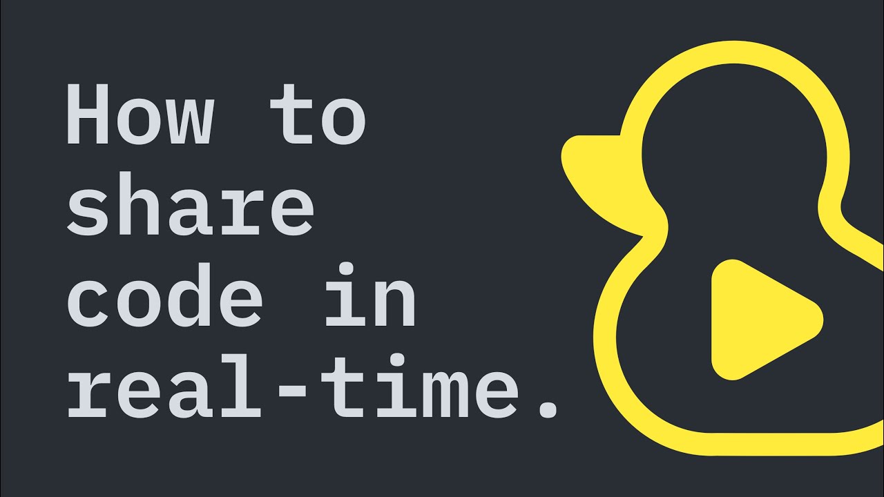 How to start sharing code in real-time with GitDuck - YouTube