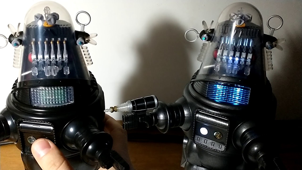 Walmart Robby the Robot Mods to Lights in Eyebeams and Voice - YouTube