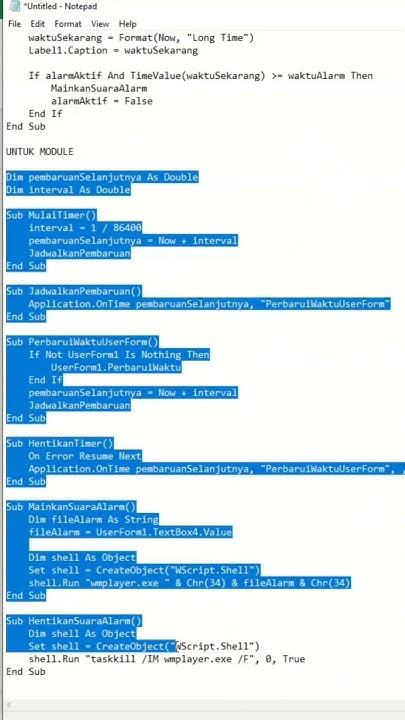 Buat Alarm VBA Macro Excel #shorts #shortsvideo #macroexcel - YouTube