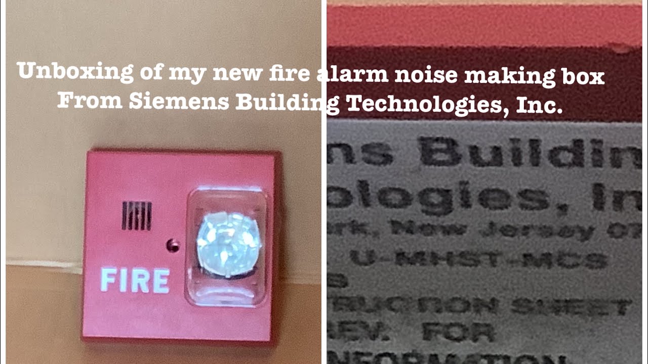 Unboxing my new fire alarm noise making box from Siemens Building ...