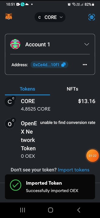 How To Add OEX Token Contract Address On Metamask #OEX #OpenEx #metamask #crypto - YouTube