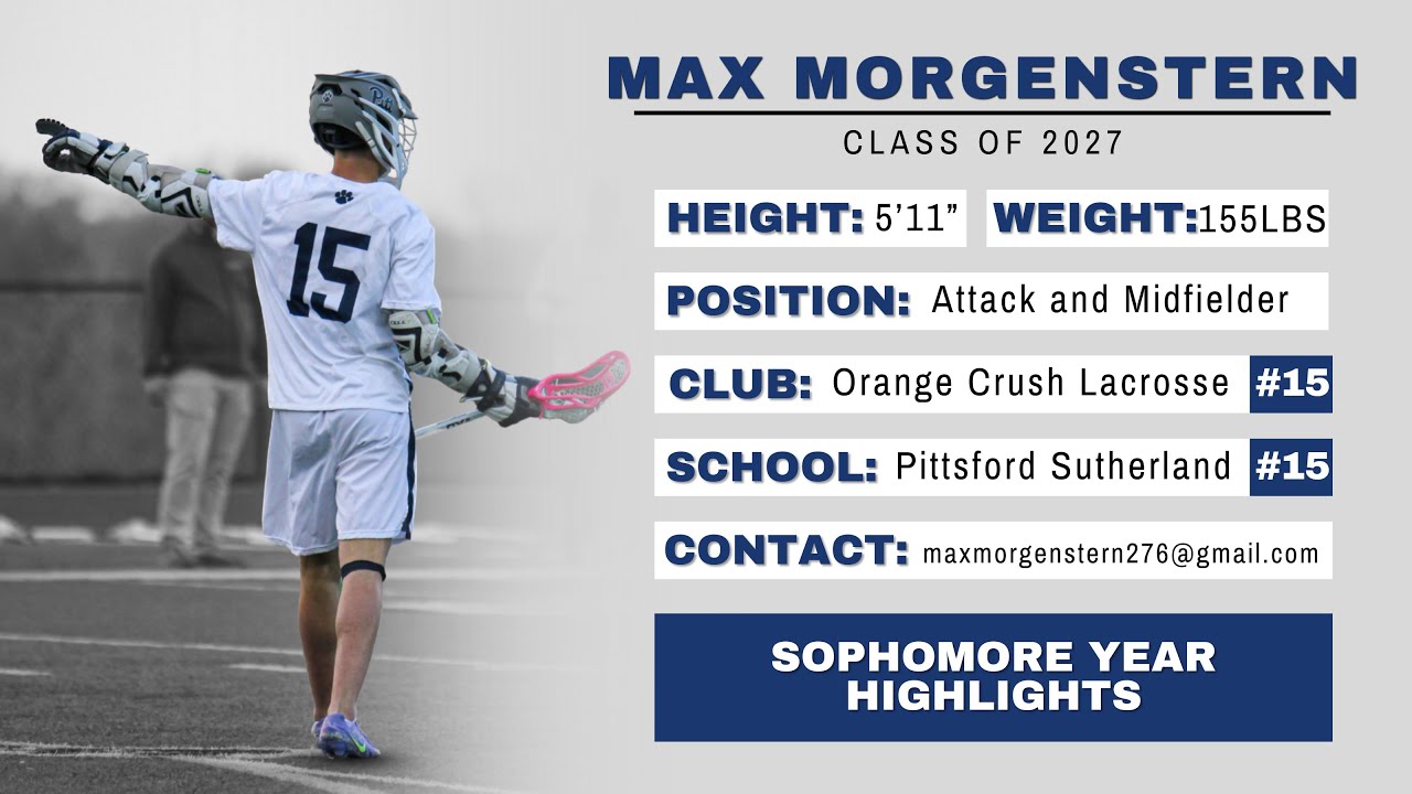 Max Morgenstern ‘27 | Sophomore Year Highlights - YouTube
