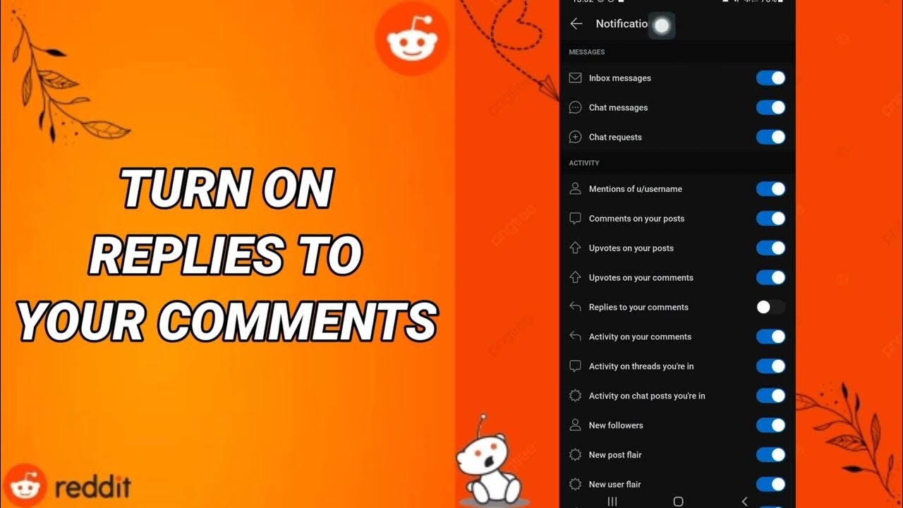 How To Turn On Replies To Your Comments On Reddit - YouTube