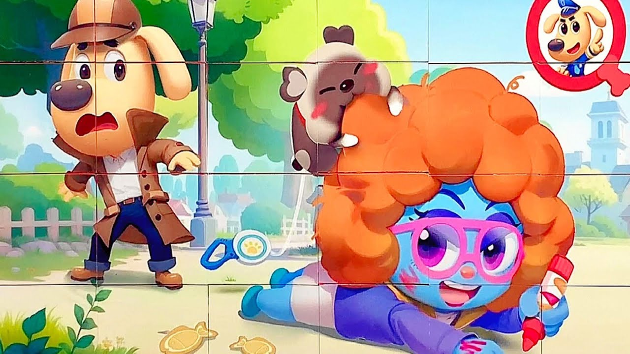Leash Walking Your Pets | Sheriff Labrador | Puzzle for kids and for ...