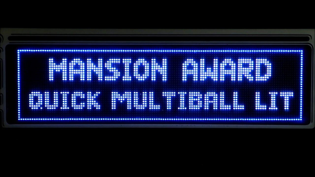 Addams Family Pinball LED DMD Screen Shots - YouTube