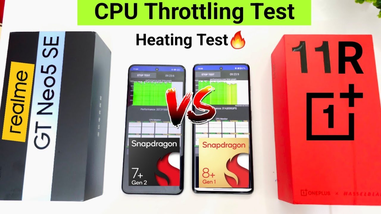 Realme GT Neo 5 SE vs Oneplus 11R CPU Throttling Test Heating Test 🔥🔥🔥# ...