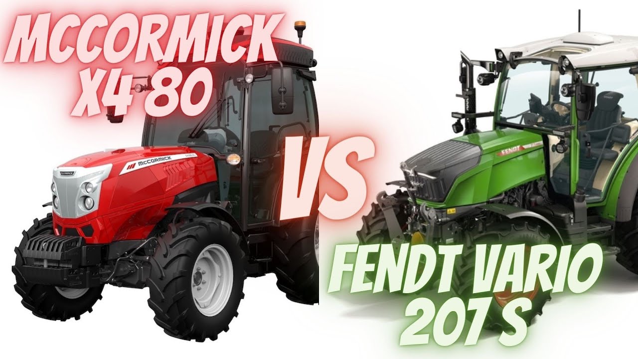 MCCORMICK X4 80 VS FENDT VARIO 207 S #top #tractor #mccormick #fendt - YouTube