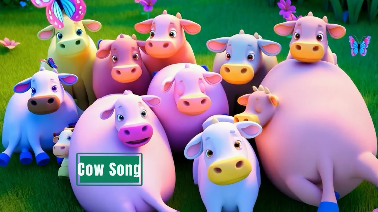 #1 Cow Song| Animals song| Alafun Nursery Rhymes - YouTube