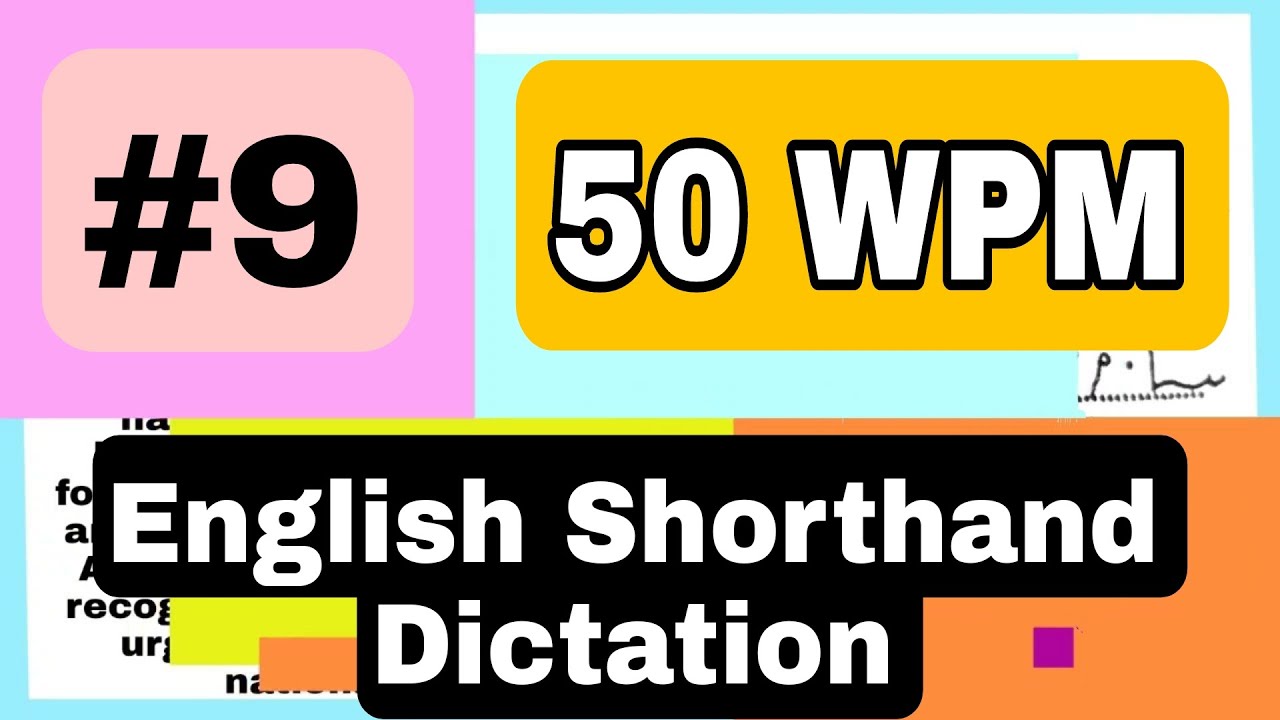 Exercise 9 | 50 WPM English Dictation | 50 Speed English Dictation ...