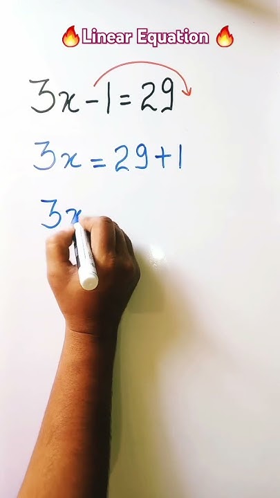 Solving Linear Equation By Transpose Method #shorts #maths #linearequations #ytshorts - YouTube