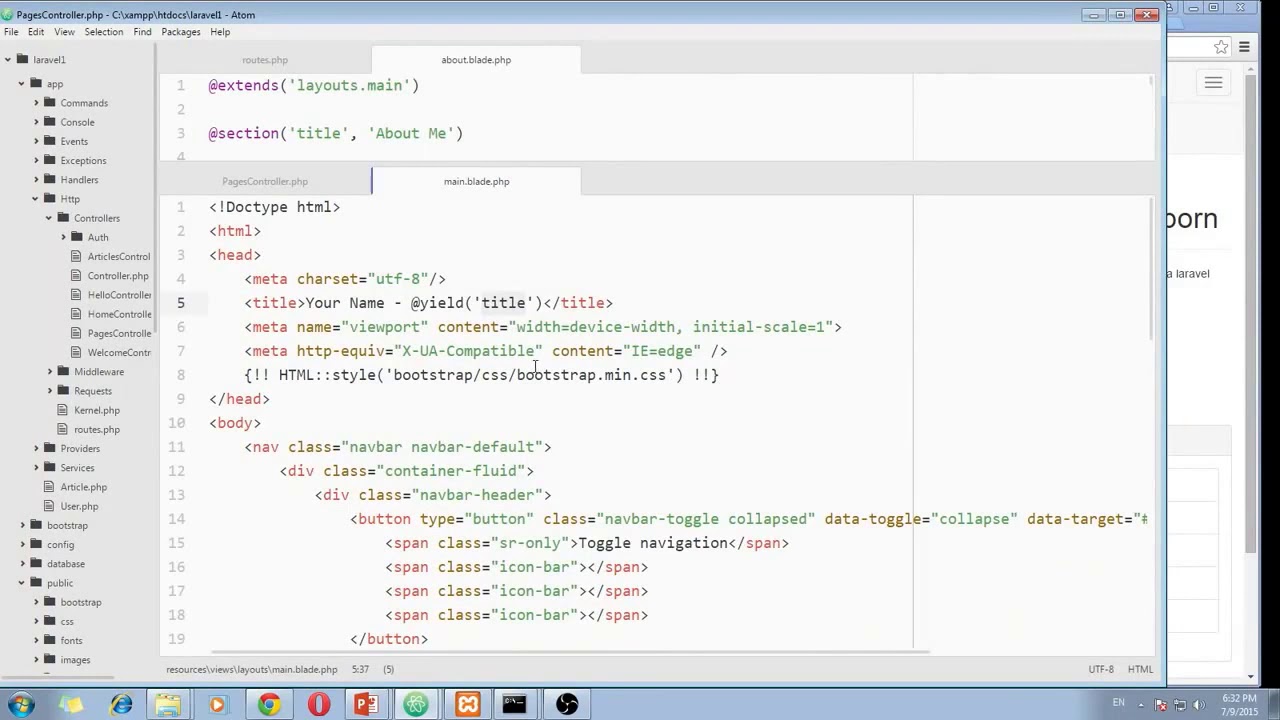 Php Programming With Laravel Framework ตอนที่ 5 720p Youtube 7229